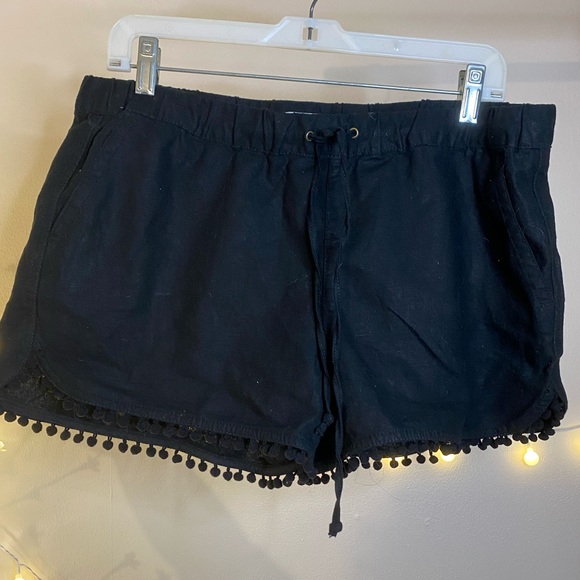 J. Crew | Shorts | Nwt J Crew Factory Shorts With Drawstring Pompoms ...